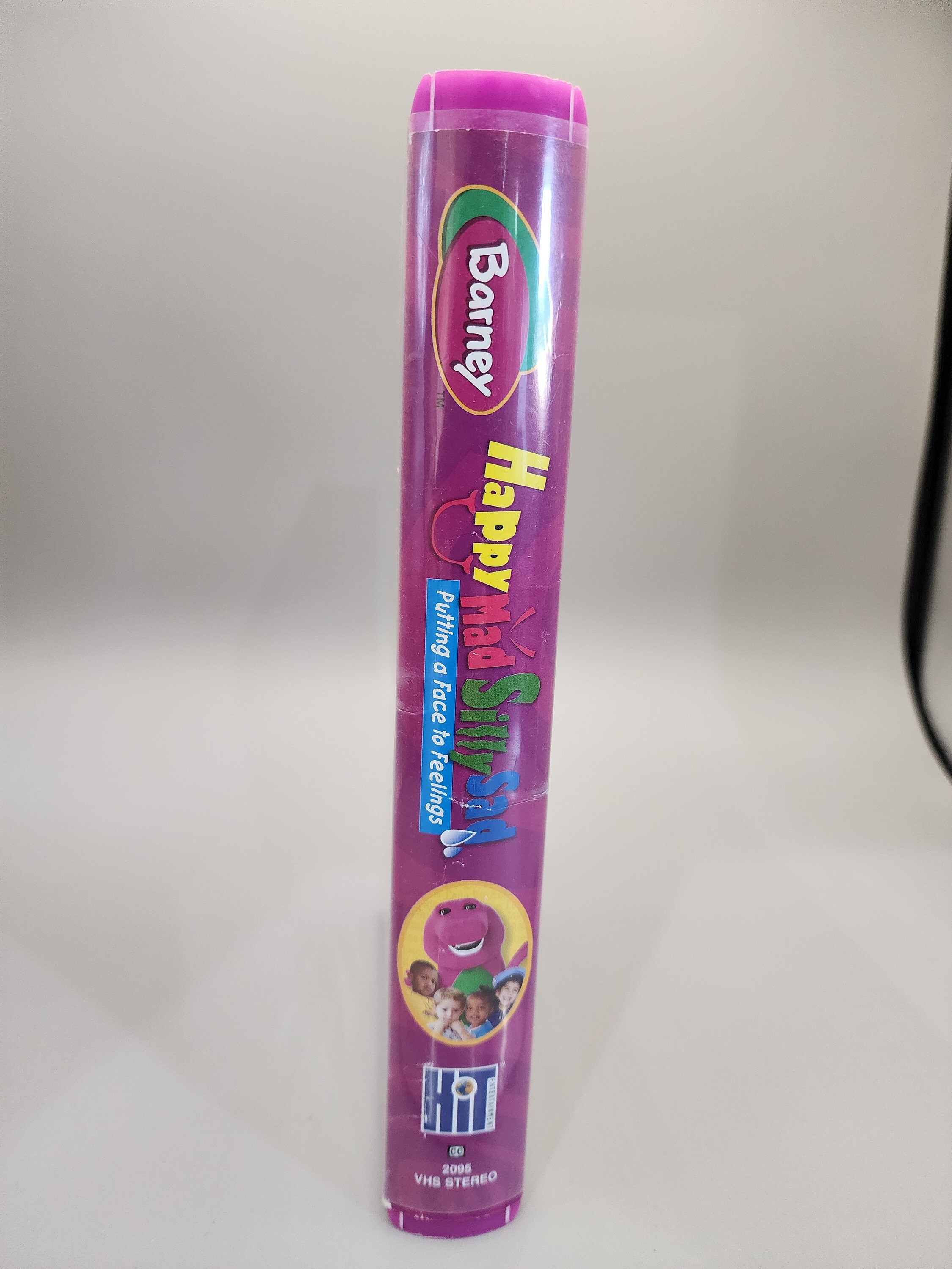 Barney Happy, Mad, Silly, Sad VHS, 2003 Purple Clamshell Vintage Retro ...