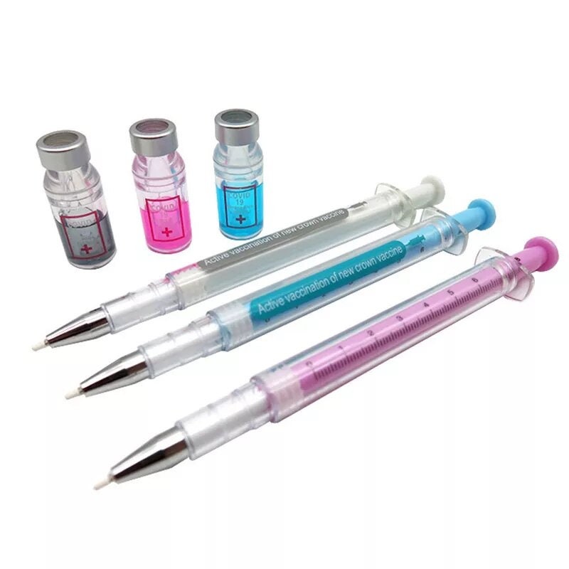 Cute Syringe Shape Gel Pen 0.5 MM for Nurses, Doctors, Pretend - Etsy