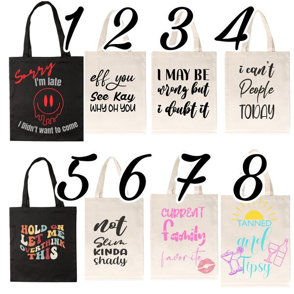 Funny Tote Bag - Etsy