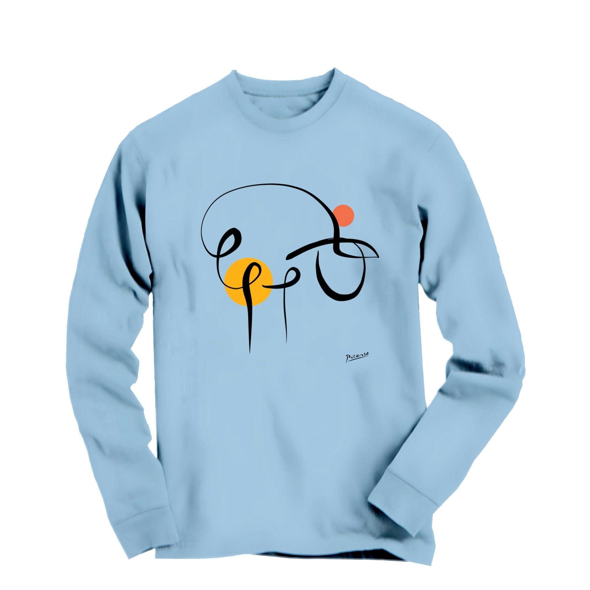 Pablo Picasso the Sheep Artwork Long Sleeve Tee - Etsy