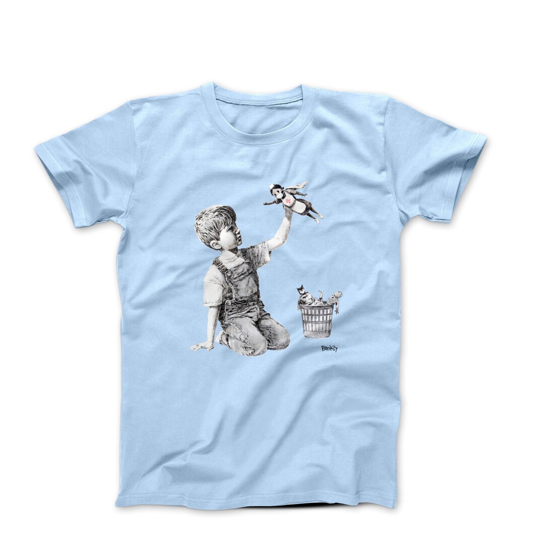 Banksy Superhero Nurse Street Art T-shirt - Etsy