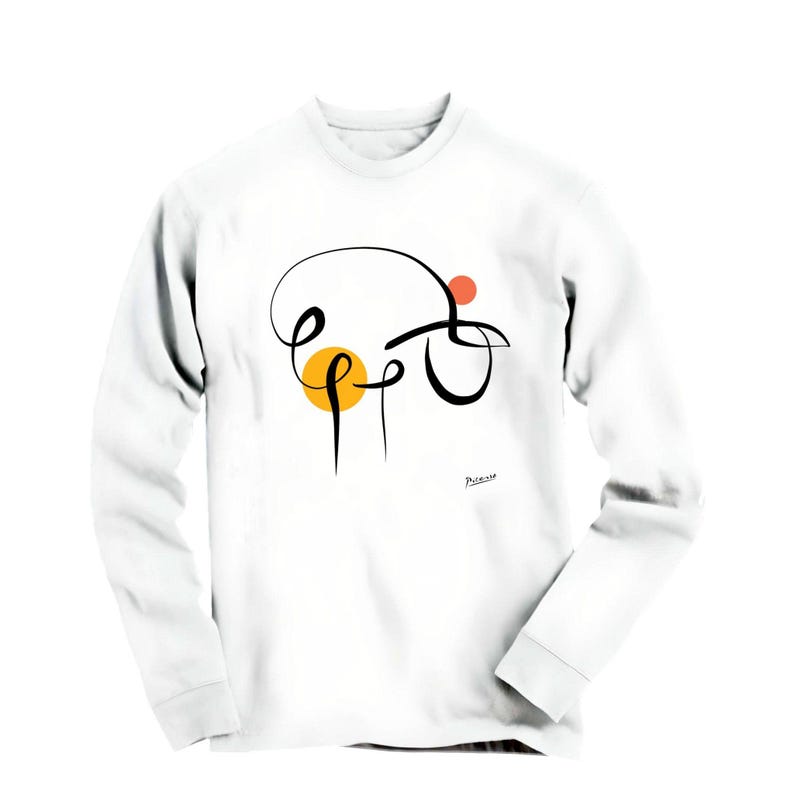 Pablo Picasso the Sheep Artwork Long Sleeve Tee - Etsy