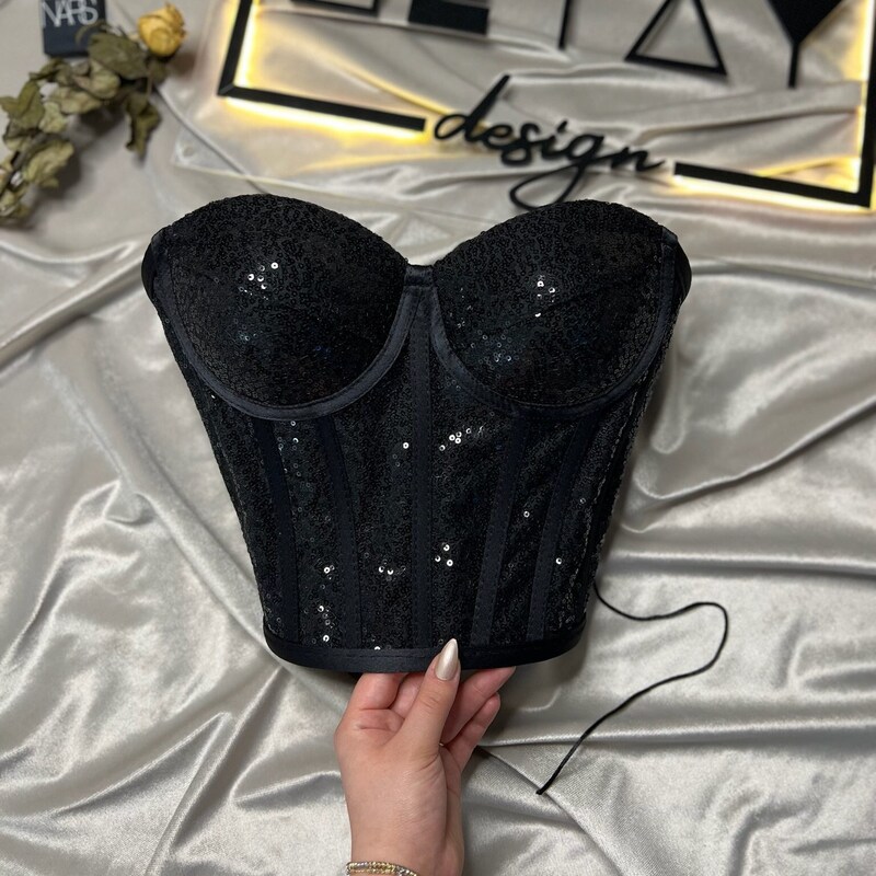 Black Corsets - Etsy