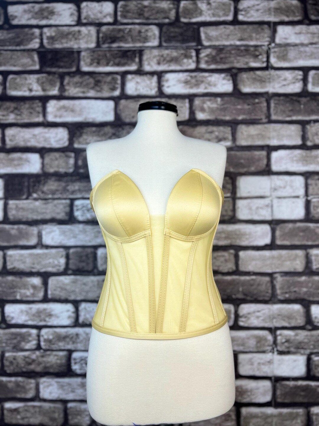 Transparent Corset, Gold Color Wedding Corset, Firming Corset, Bridal ...