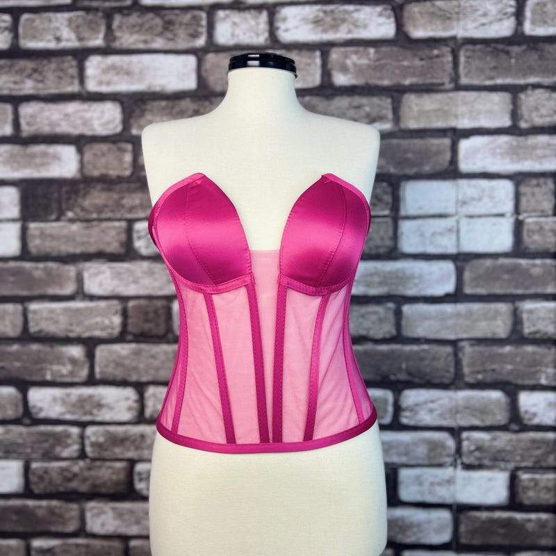 Hot Pink Wedding Corset - Etsy