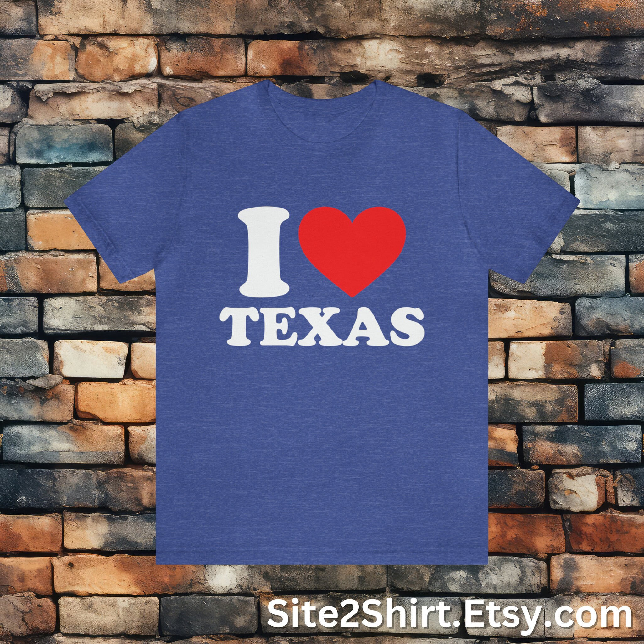 I Love Texas T Shirt, Show Your Love for the Great State of Texas ...