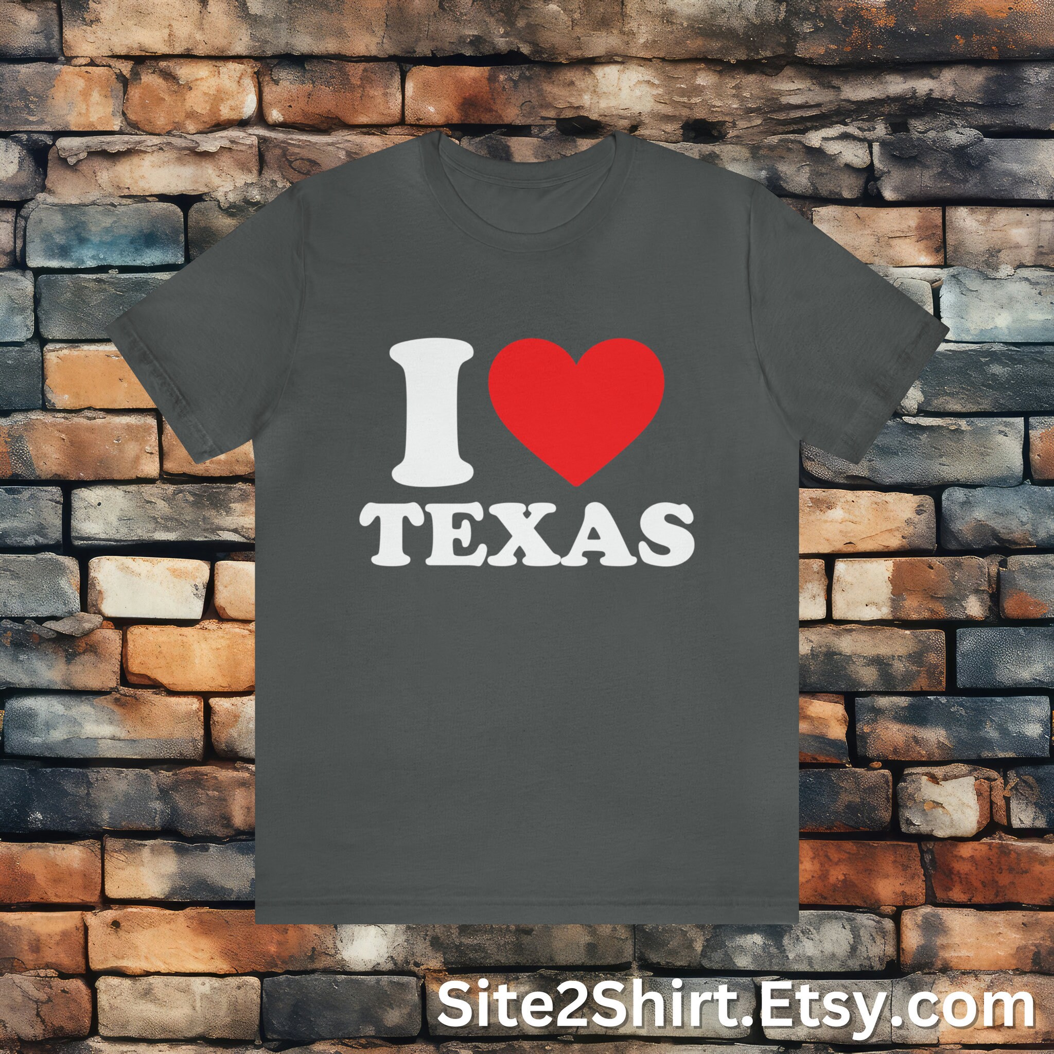 I Love Texas T Shirt, Show Your Love for the Great State of Texas ...