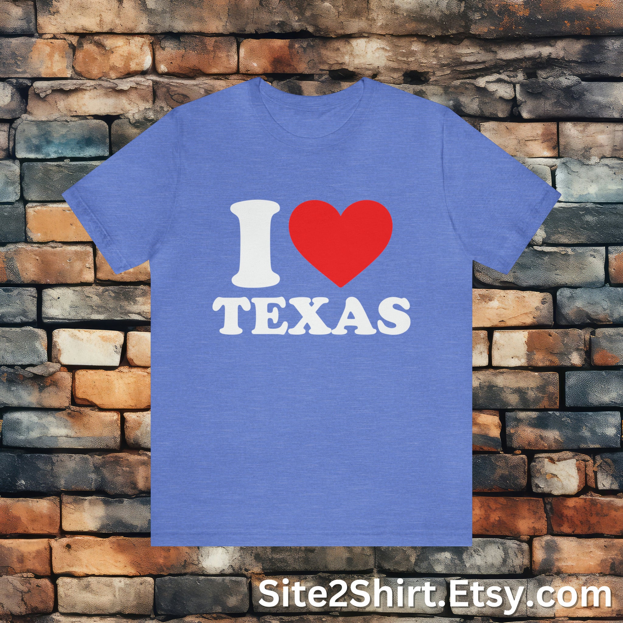 I Love Texas T Shirt, Show Your Love for the Great State of Texas ...