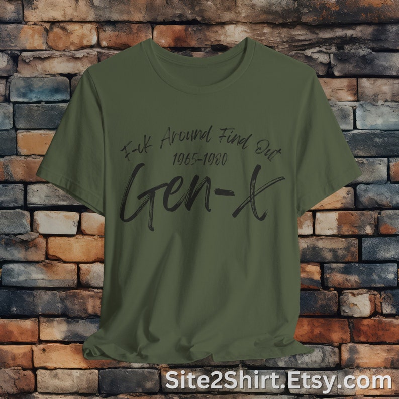 Gen X T-shirt, Generation X T Shirt, Gen X Shirt, Generation X Shirt ...