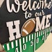 Football Touchdown Door Hanger Sign - Etsy