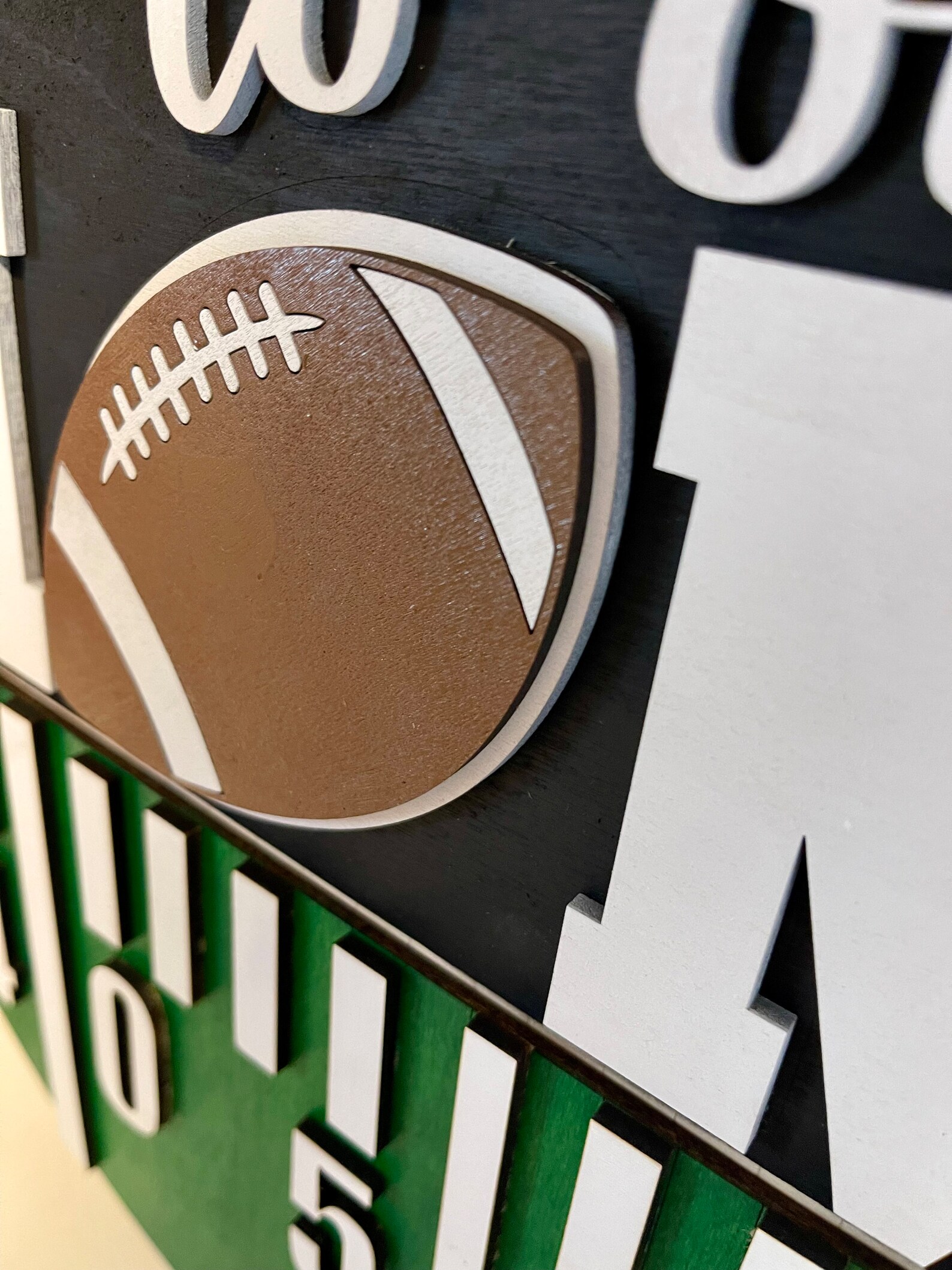 Football Touchdown Door Hanger Sign - Etsy