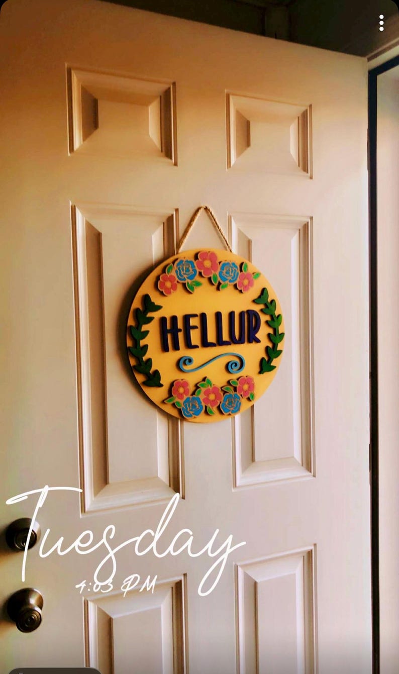 15 Inch Hellur Madea Door Hanger Sign - Etsy