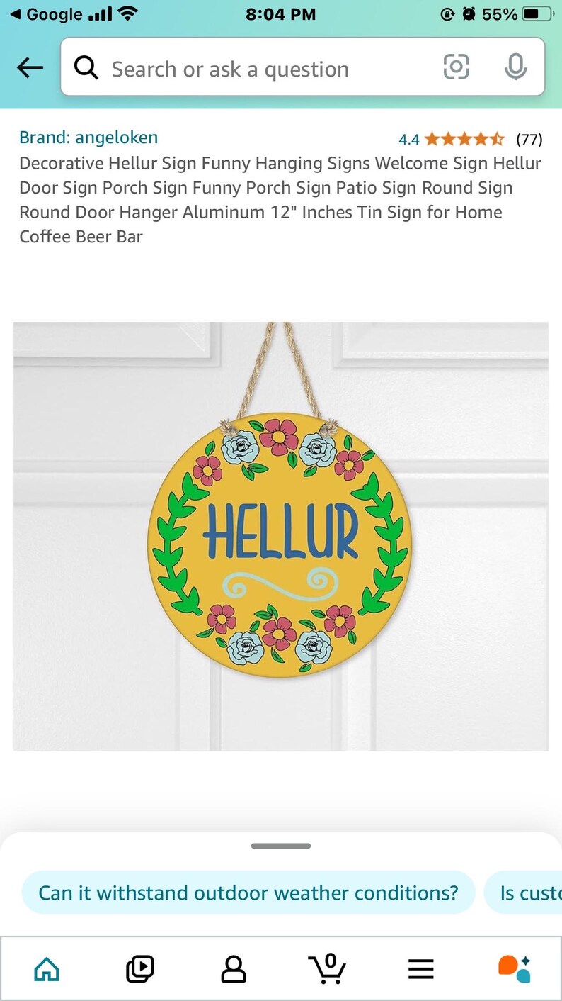 15 Inch Hellur Madea Door Hanger Sign - Etsy