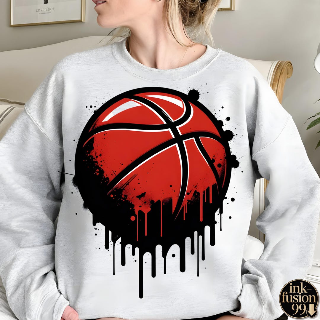 Dripping Basketball PNG, Graffiti Sports Design (digital Download) - Etsy