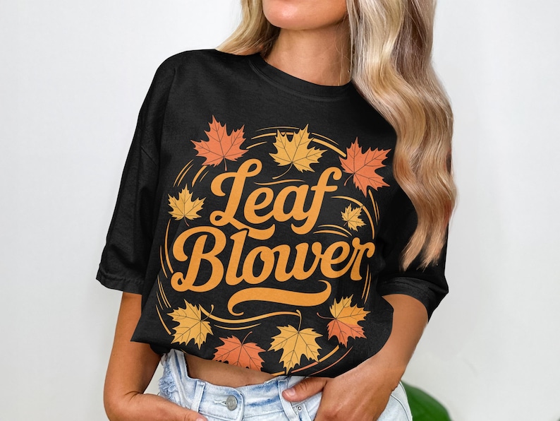 Leaf Blower PNG: Funny Autumn Quote, Fall Leaves Clipart (digital ...