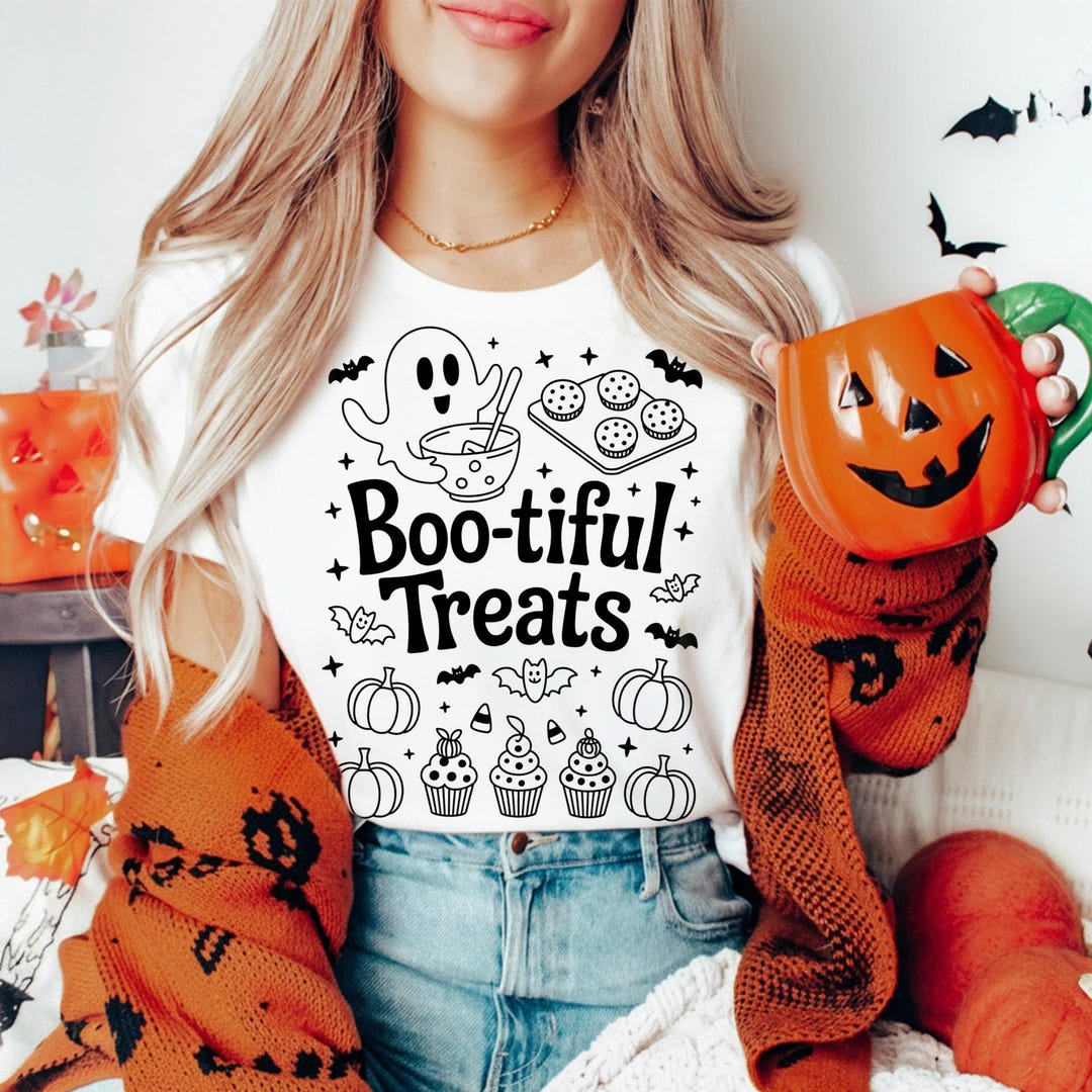 Ghost Baking Halloween PNG: Spooky Treats Design (digital Download) - Etsy