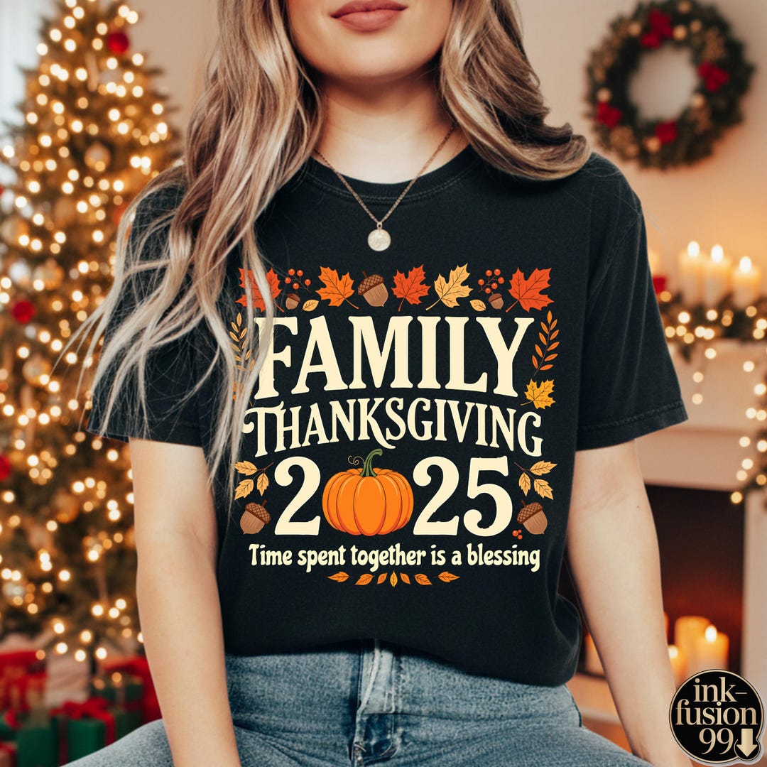 Thanksgiving Crew 2025 Png, Fall Family Sublimation, Autumn Pumpkin Png ...