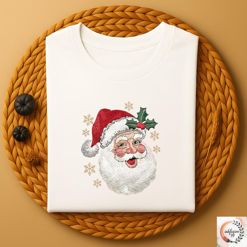 Vintage Santa Claus PNG, Retro Christmas Face Clipart, Classic Holiday ...