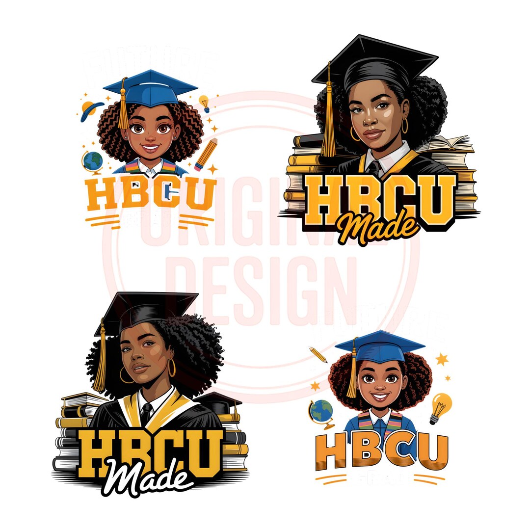HBCU Pride PNG Bundle: Black Excellence Graduation Designs (digital ...