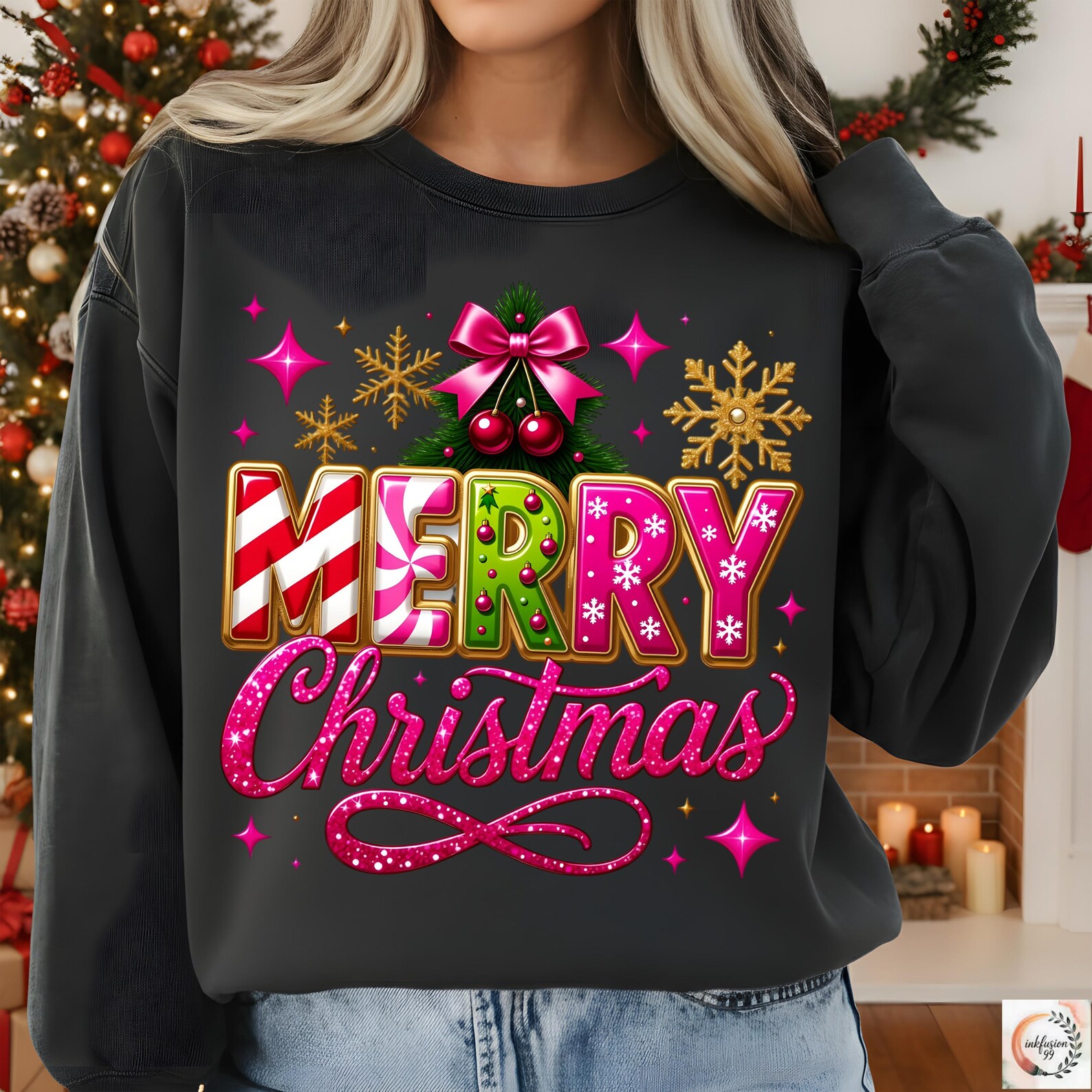 Merry Christmas PNG, Holiday Clipart (digital Download) - Etsy