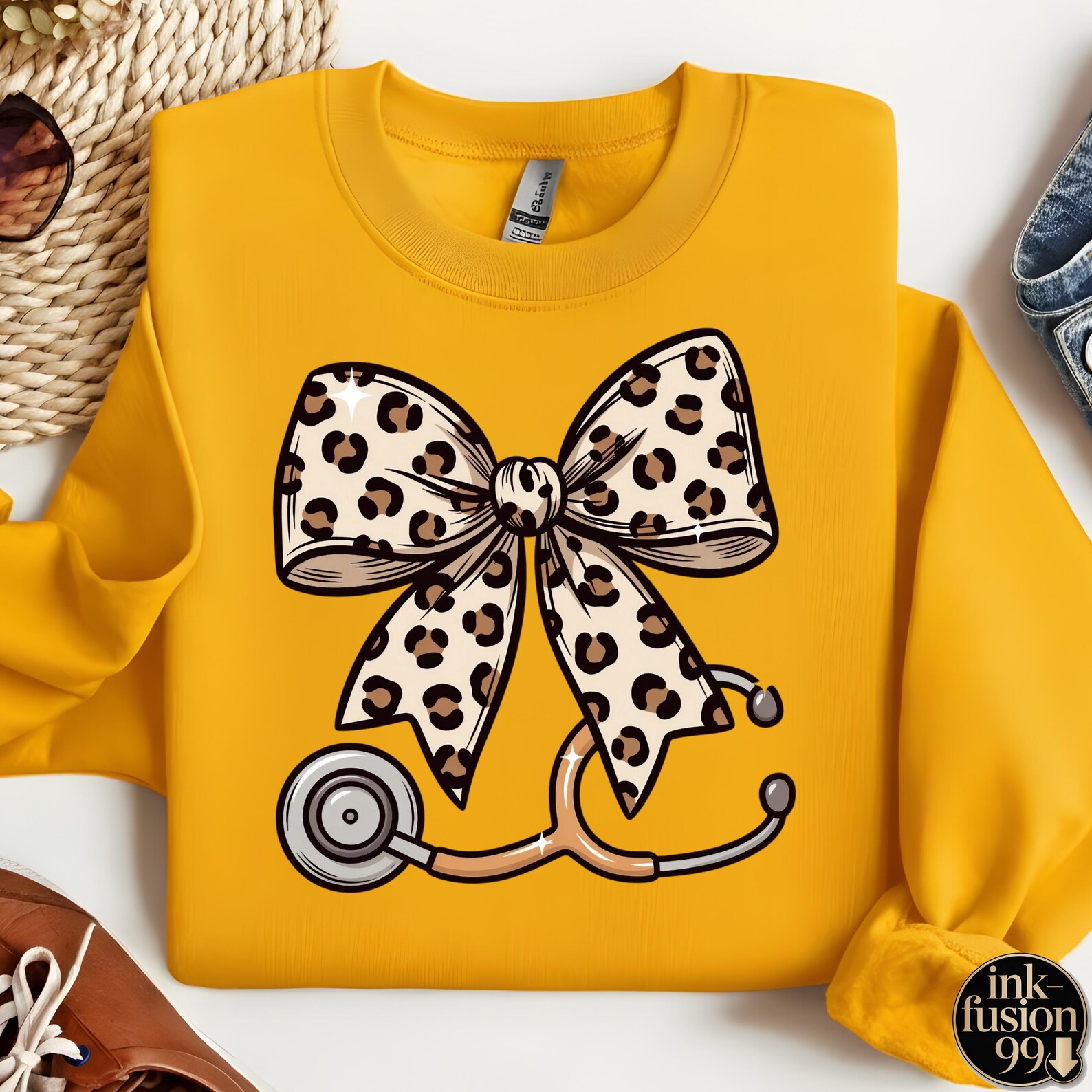 Leopard Initial Bow PNG, Chic Monogram (digital Download) - Etsy