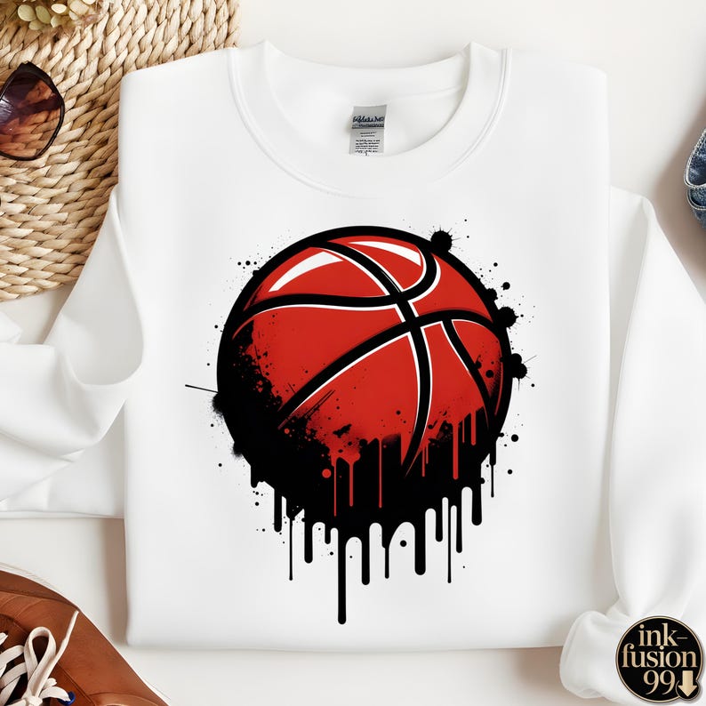 Dripping Basketball PNG, Graffiti Sports Design (digital Download) - Etsy