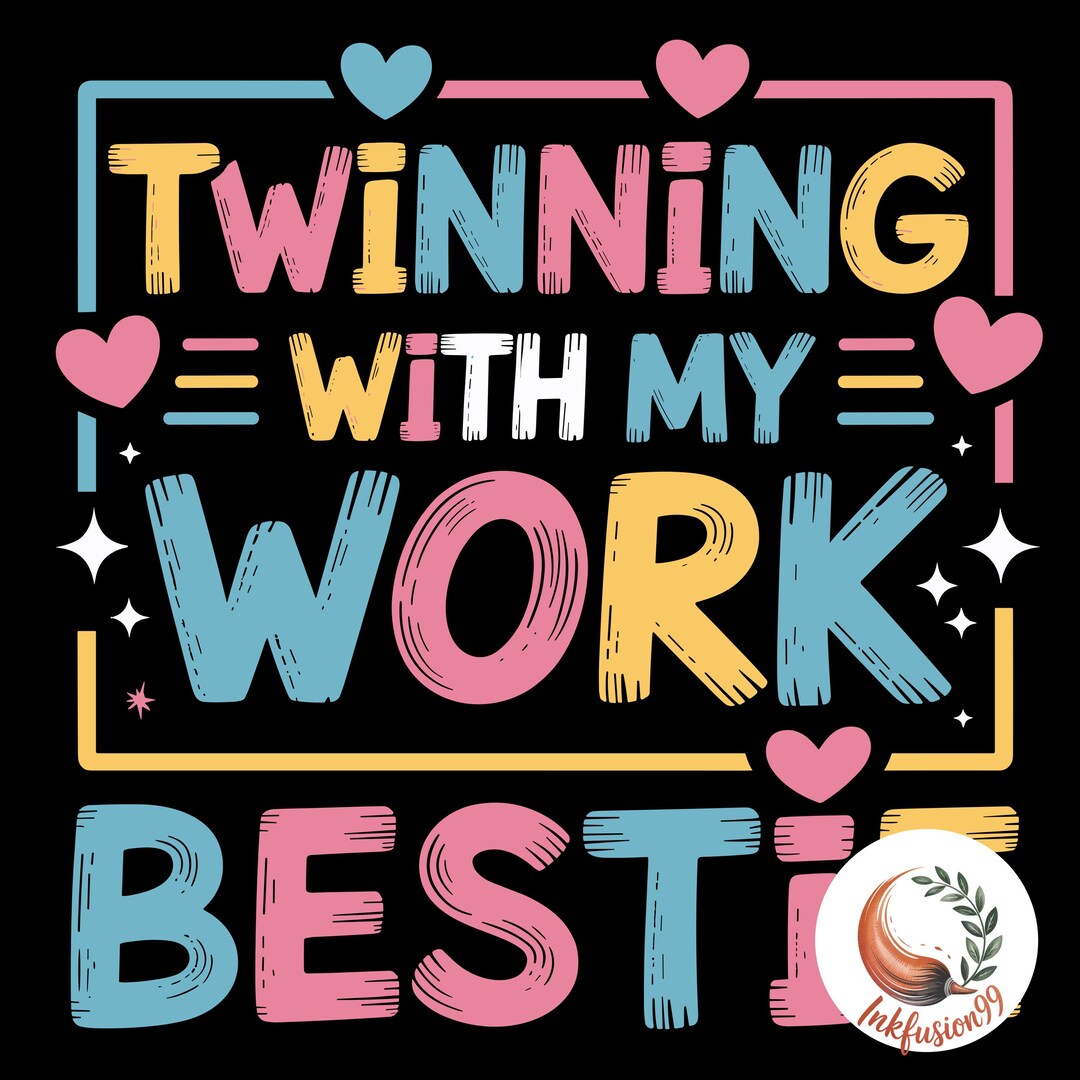 Twinning With My Besties PNG: Friendship Day Design (digital Download ...