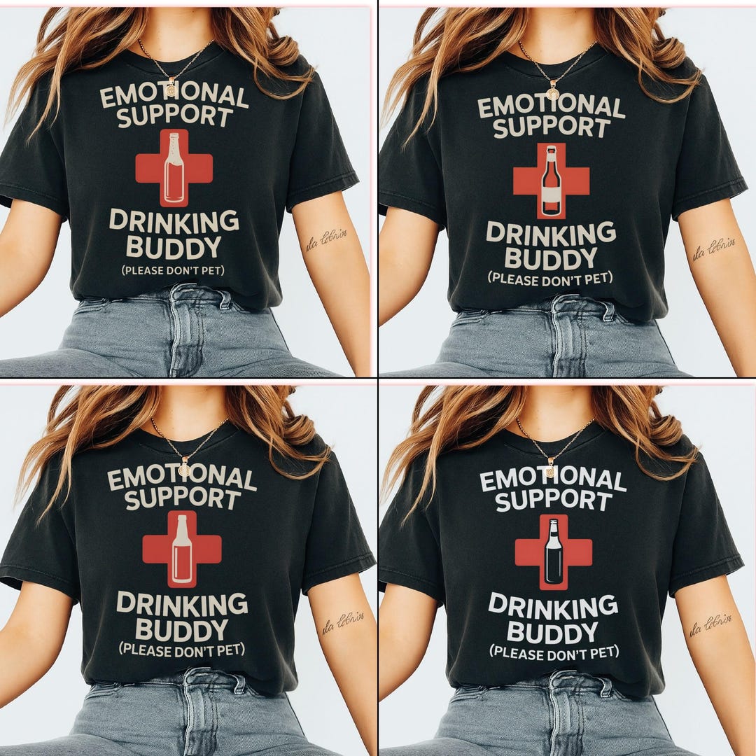 Funny Beer Clipart PNG: Emotional Support Drinking Buddy (digital ...