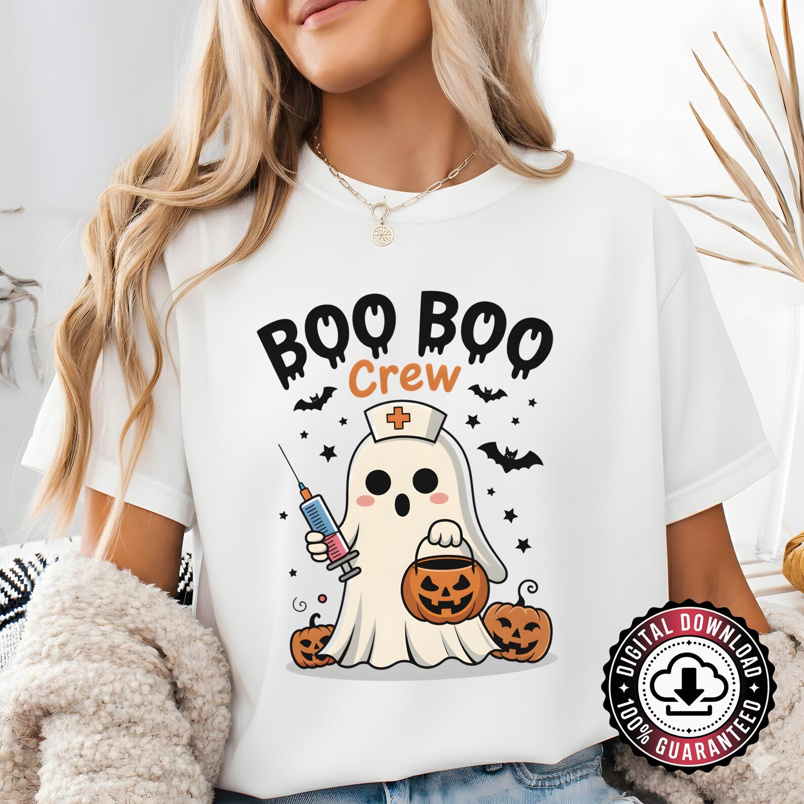 Nurse Ghost PNG: Boo Boo Crew Halloween Sublimation (digital Download ...