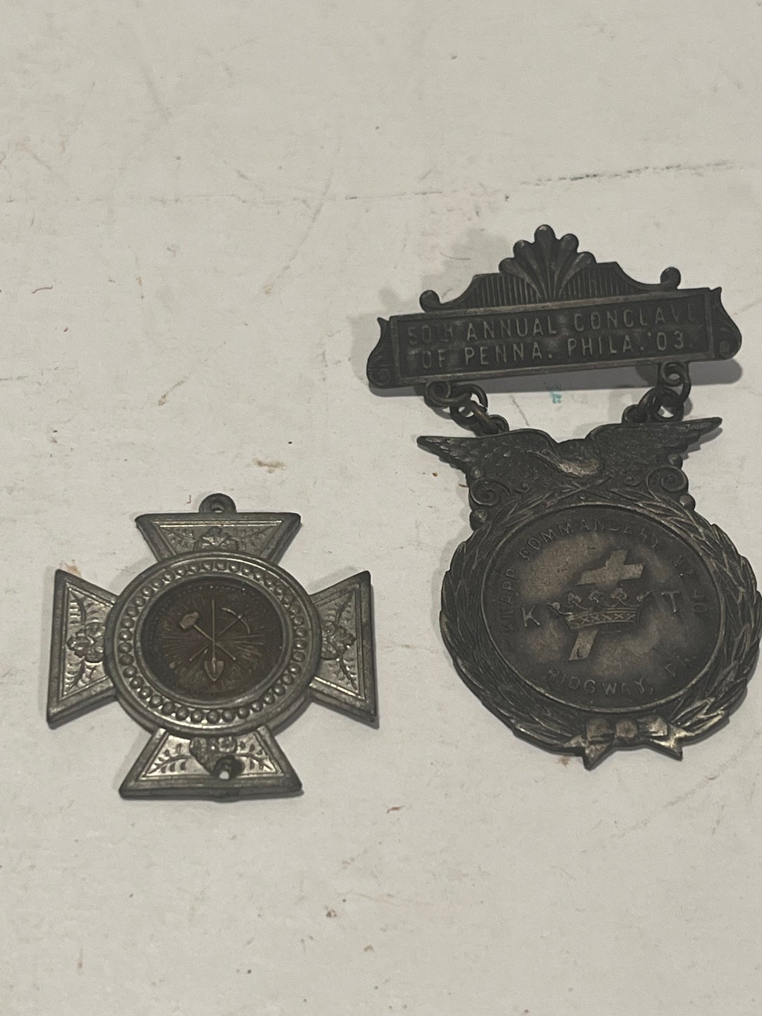 Vintage Knights of Templar Mason Medals - Etsy