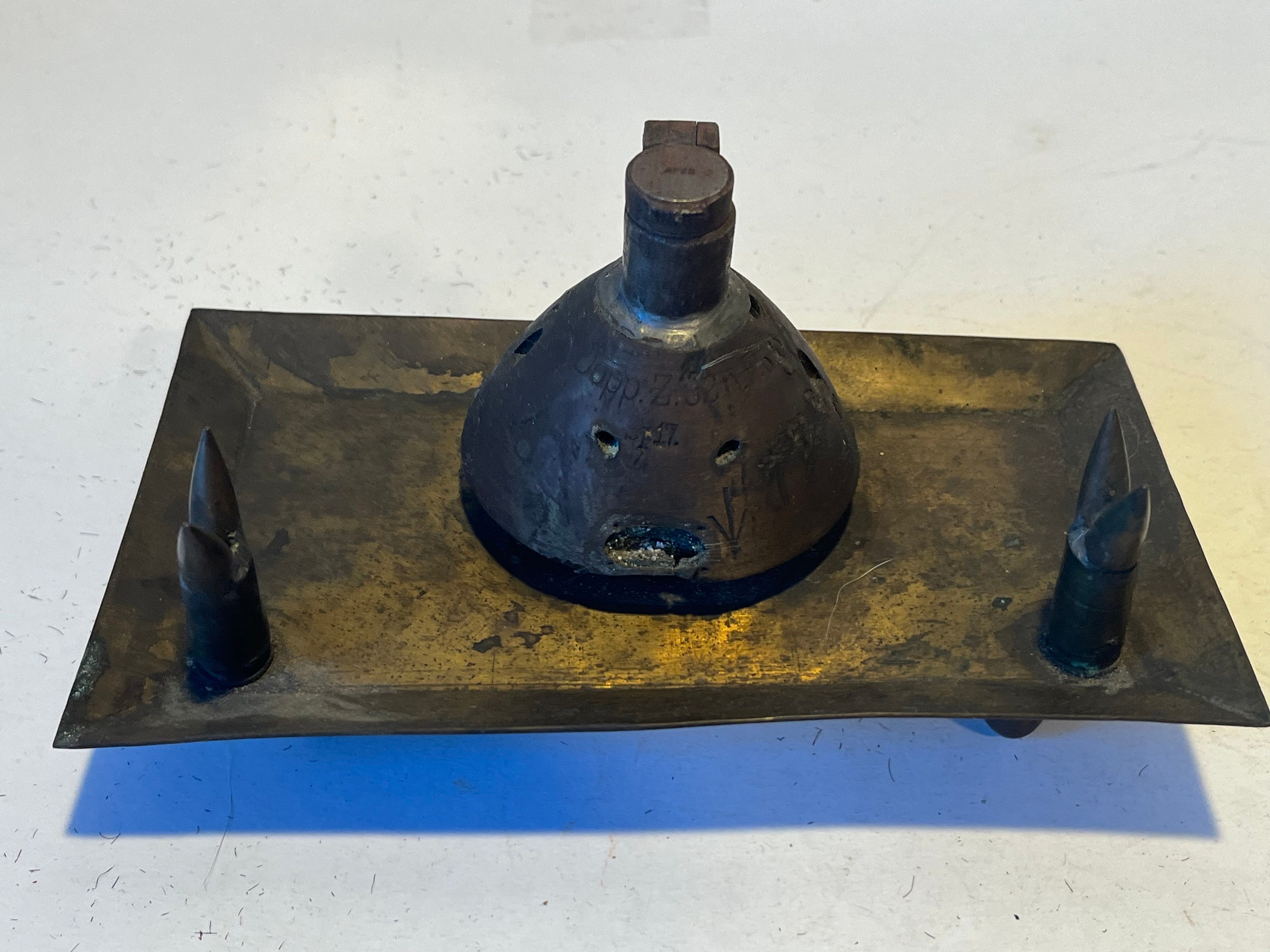WW1 Trench Art Ink Well German Light Field Howitzer Spent Fuse - Etsy