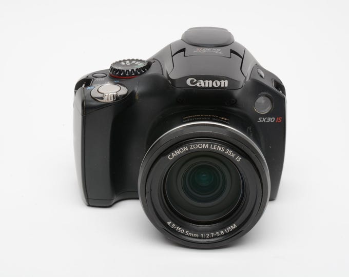 Canon Powershot SX30IS 14.1MP Digital Point&shoot W/2 Batts, Charger ...