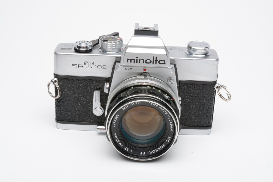 Minolta SRT-102 35mm SLR W/55mm F1.7 Lens, New Seals, Very Clean Tested ...