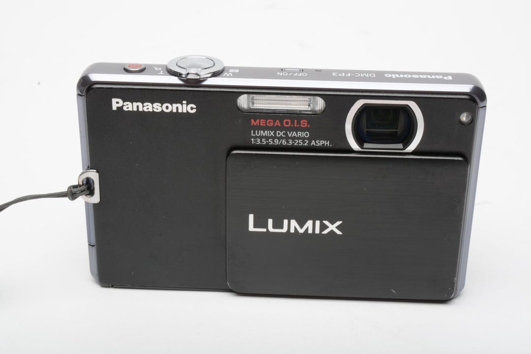 Panasonic Lumix DMC-FP3 14MP Digital Point&shoot Camera Black W/case ...