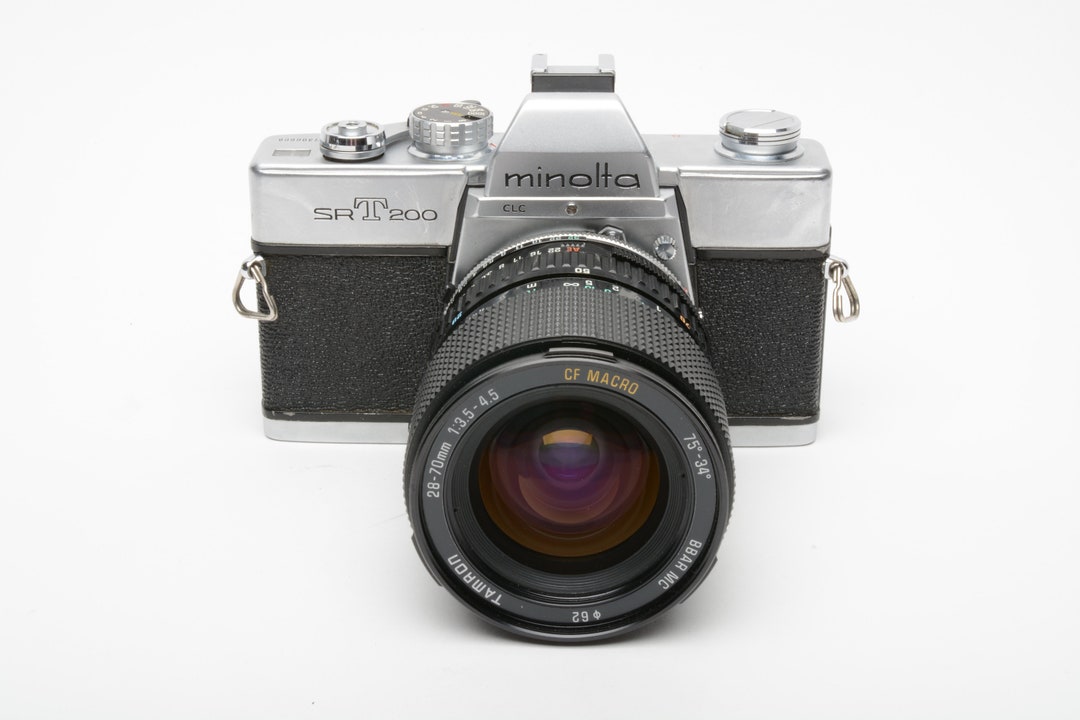 Minolta SRT-200 35mm SLR W/tamron 28-70mm F3.5-4.5 Zoom, New Seals ...