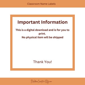 Classroom Name Tags, Printable Classroom Name Tags, Teacher Printable ...