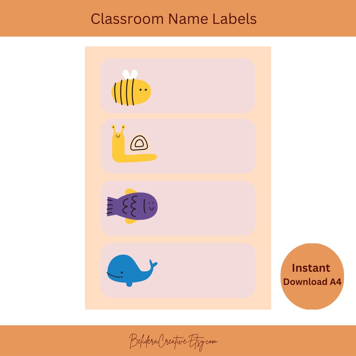 Classroom Name Tags, Printable Classroom Name Tags, Teacher Printable ...