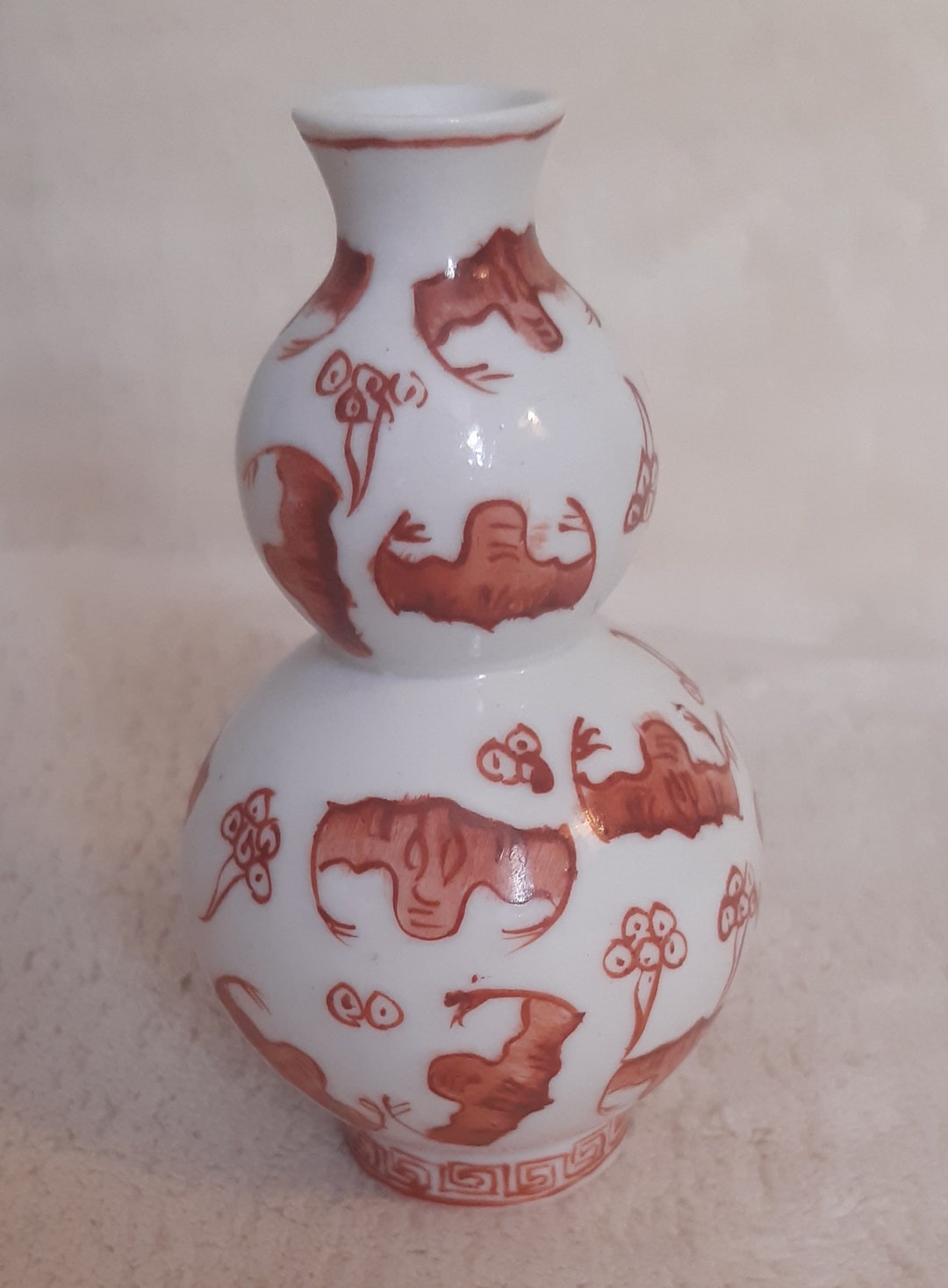 Antique Chinese Porcelain Miniature Vase, Hand Painted Marked - Etsy