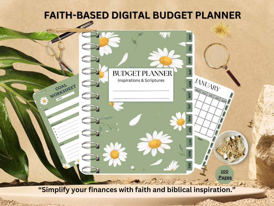 Faith-based Digital Budget Planner: Scripture-inspired, Motivational ...