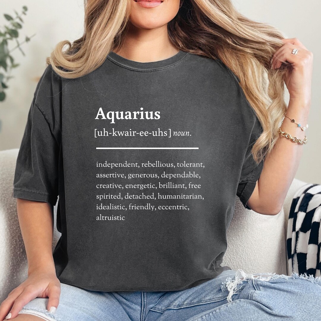 Aquarius Definition PNG 3 Colors, Zodiac PNG and Sublimation Design ...