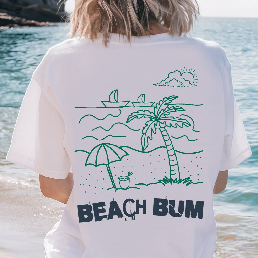 Beach BUM PNG, Summer Vibes Png, Sublimation Png, Beach Vibes, Beach ...