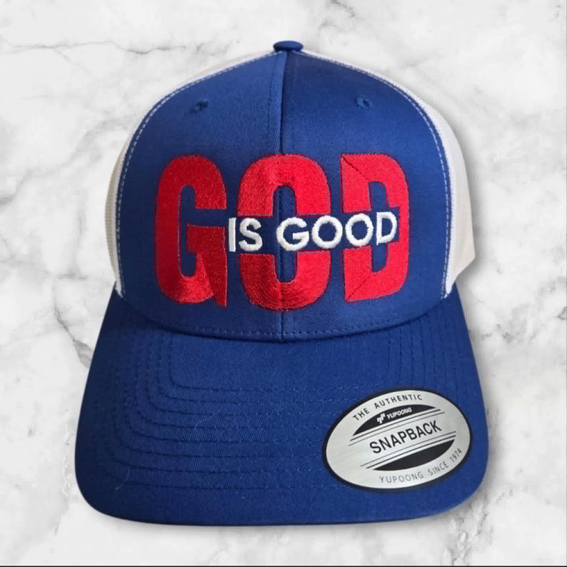 GOD IS GOOD Hat Design for Machine Embroidery - Etsy
