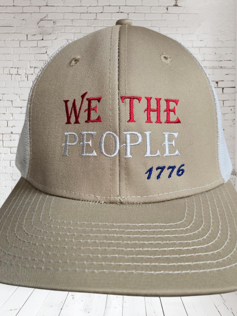 We the People 1776 Hat Design for Machine Embroidery - Etsy