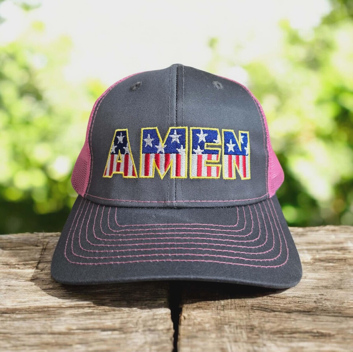 AMEN Flag Machine Design for Hats - Etsy