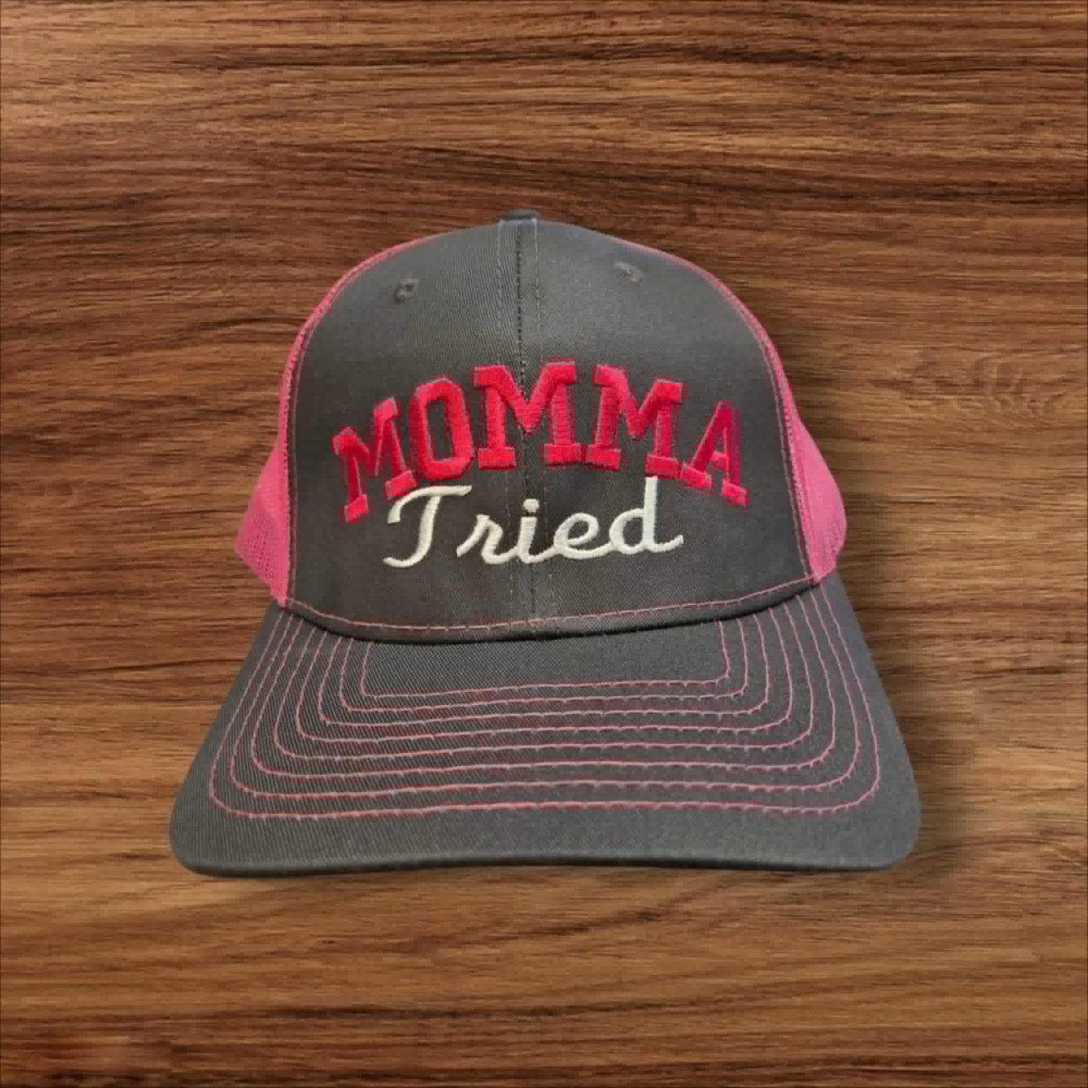 MOMMA Tried Hat Design for Machine Embroidery - Etsy