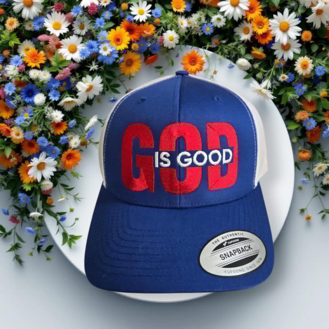 GOD IS GOOD Hat Design for Machine Embroidery - Etsy
