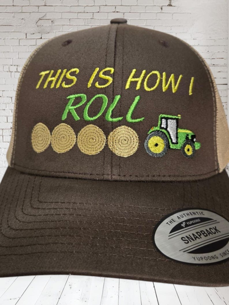How I Roll Embroidery Design for Hats - Etsy