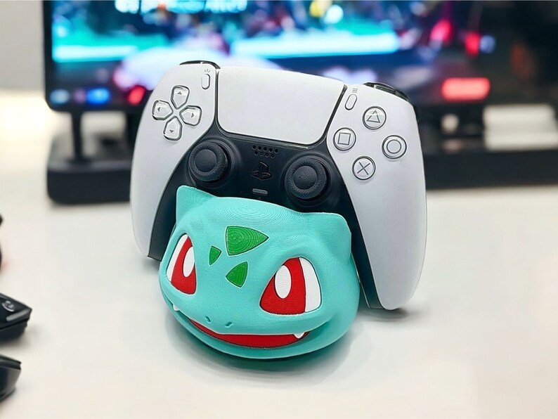 Bulbasaur Joystick Holder 3D Printed Universal Controller Stand ...