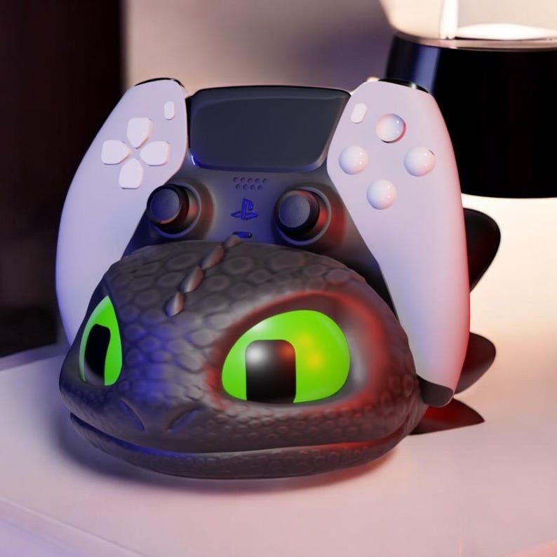 Dragon-inspired Controller Stand | Cute Holder for PS5 & Xbox | Gamer ...