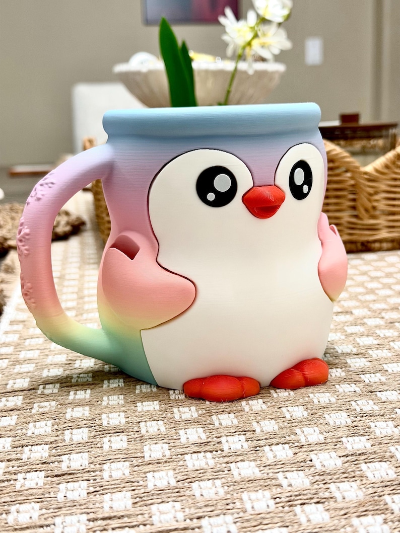 Ice Cream Pint Holder Penguin | 3D Printed Ice Cream Holder | Cute ...